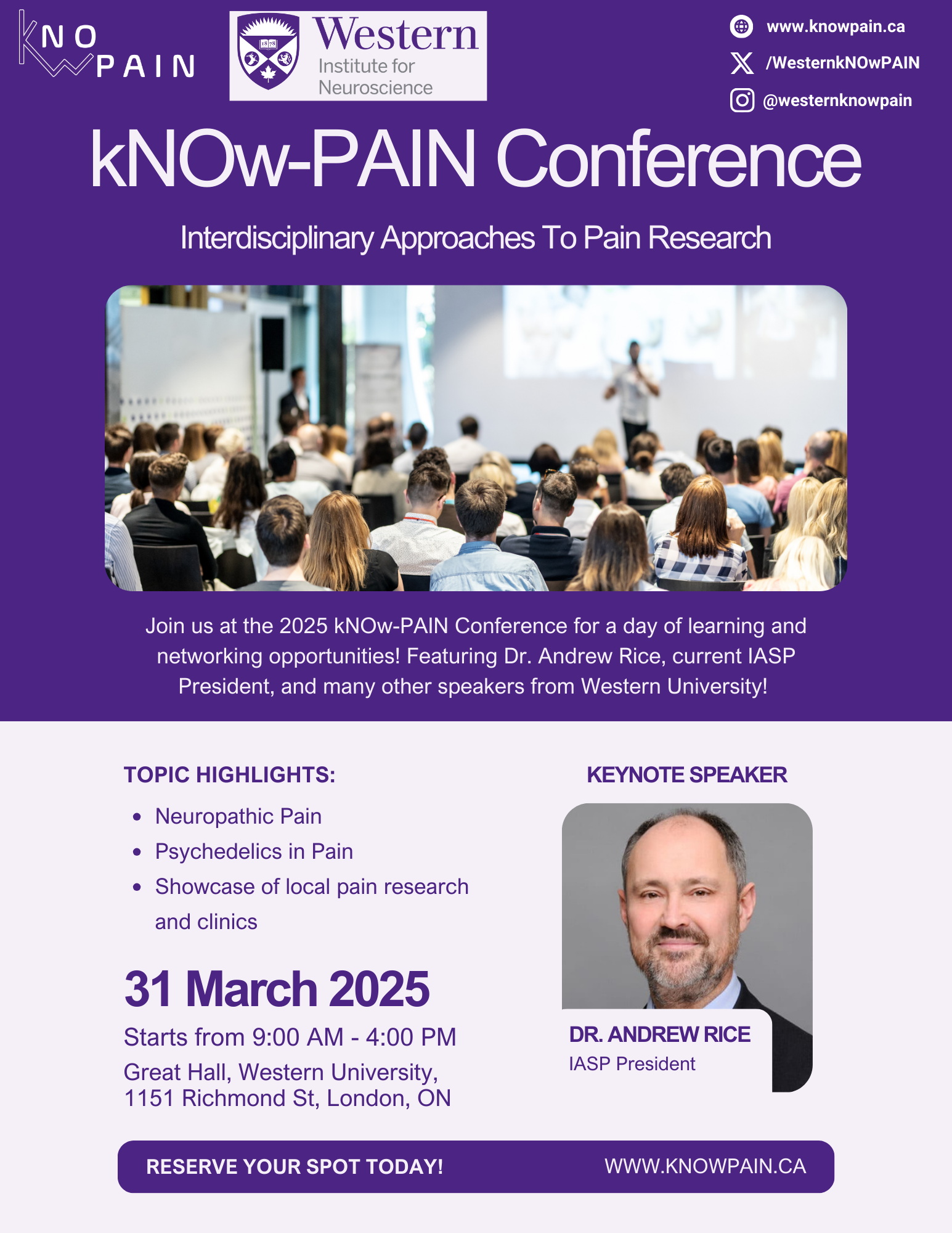 Join the 2025 kNOw-PAIN Conference